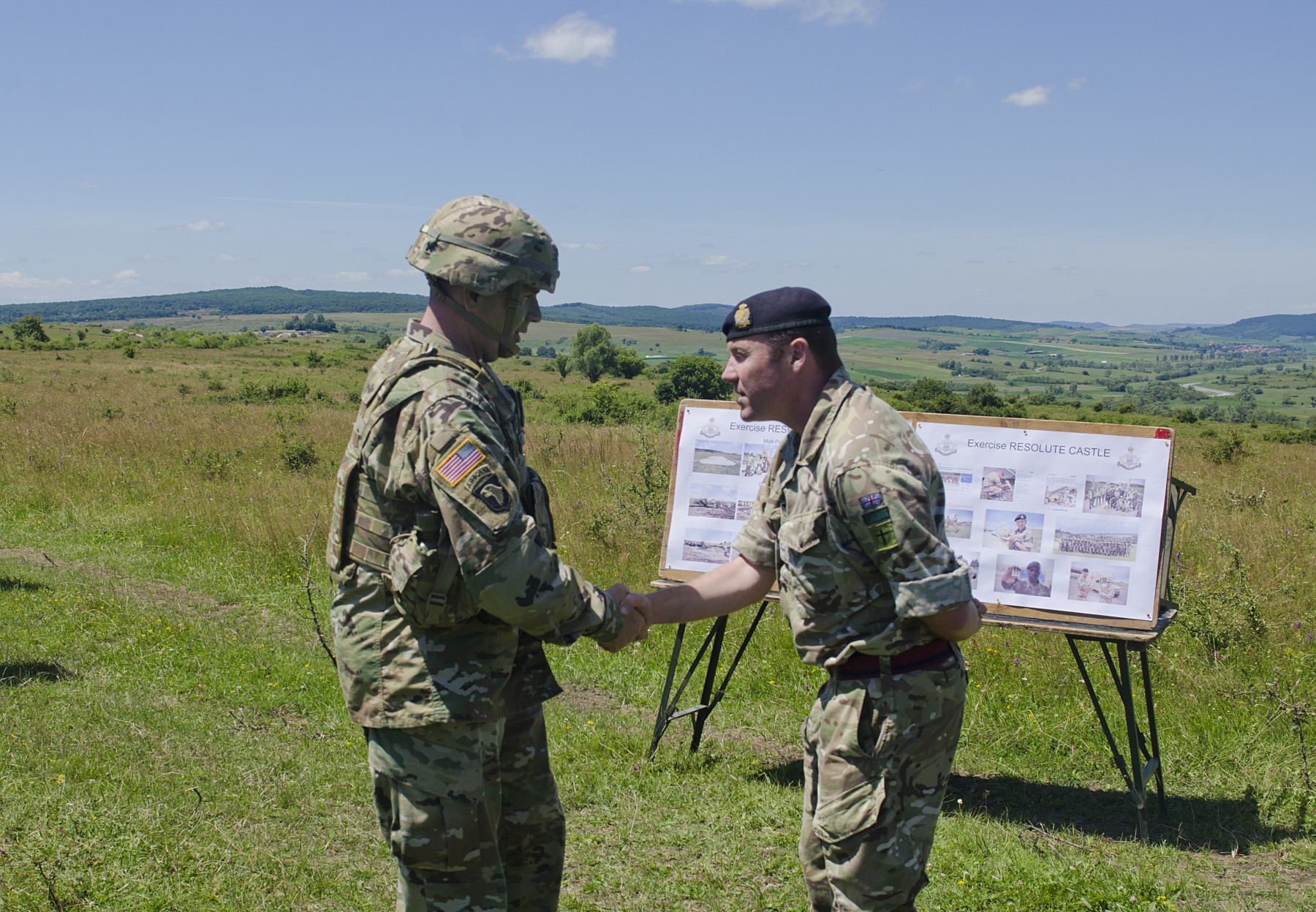 Distinguished Visitors observe Multinational Engineer Capabilities during Resolute Castle ...
