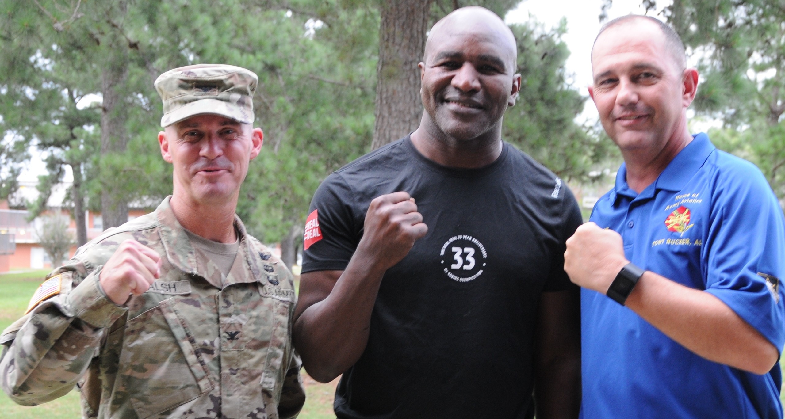 The Real Deal -- Boxing greats visit with Fort Rucker Soldiers, family ...