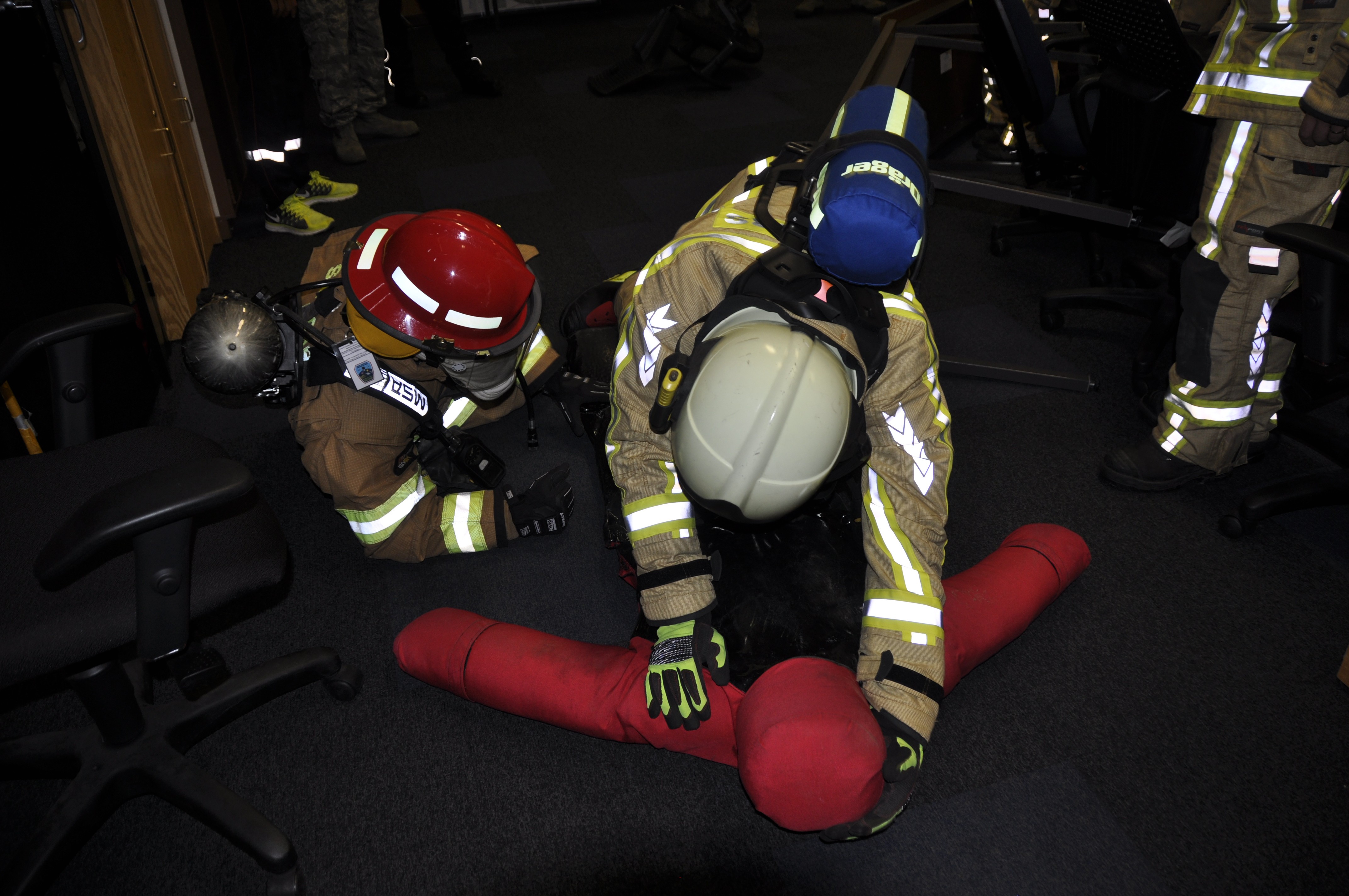 U.S., Belgian firefighting teams perform joint training exercise ...