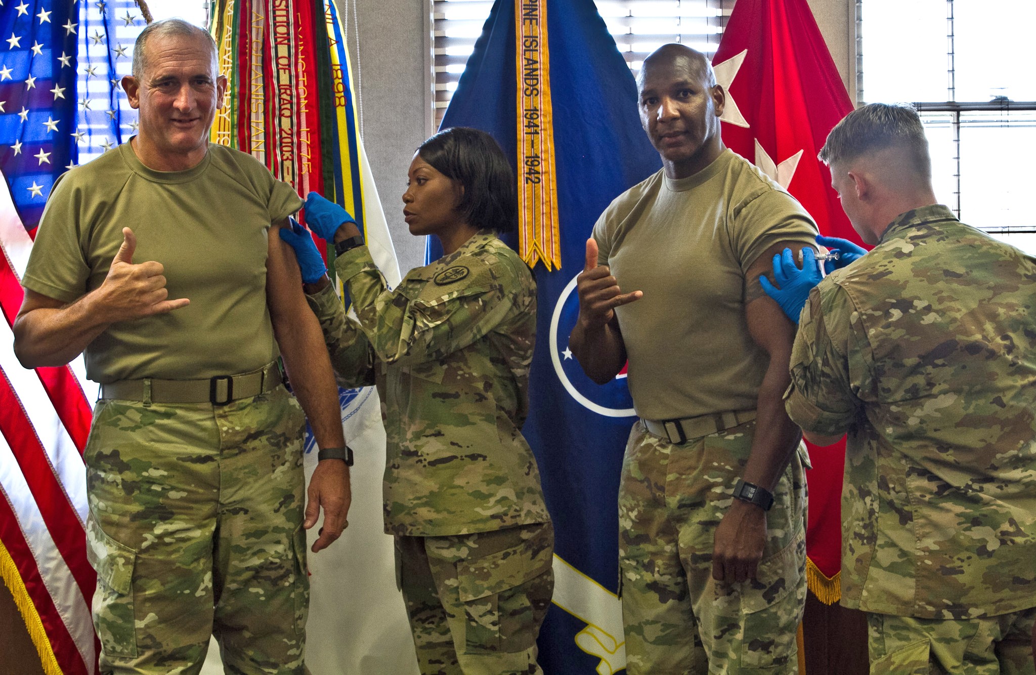 USARPAC CG and CSM help Tripler kick-off the annual influenza ...