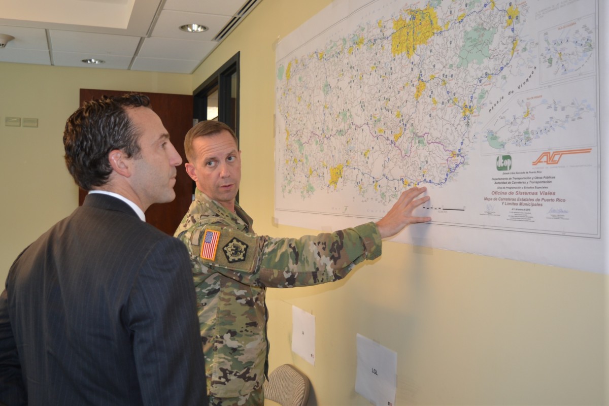President's assistant Reed Cordish tours P. R. Recovery Field Office ...