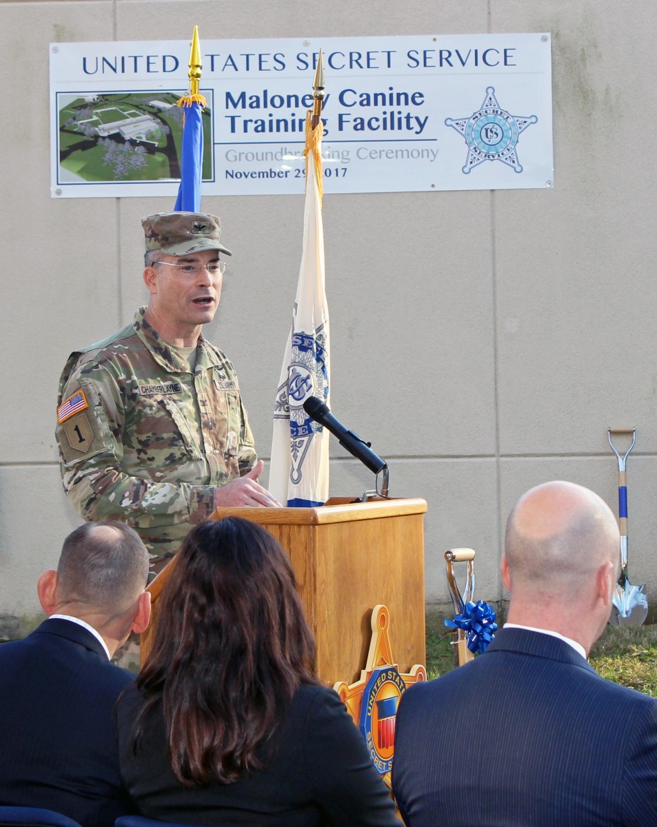 Army Corps, Secret Service break ground on advanced K-9 training ...