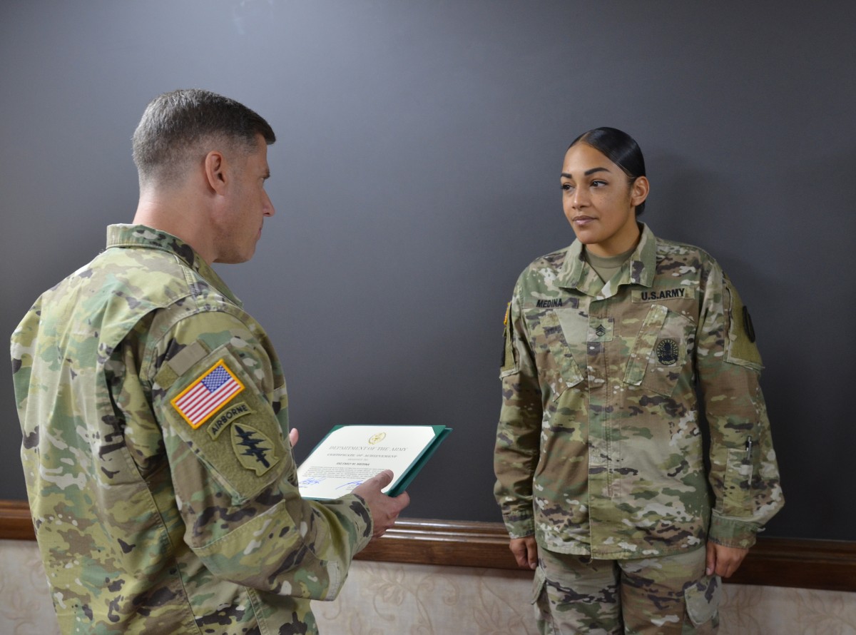 Staff Sgt. Emily M. Medina receives 4th quarter environmental award ...