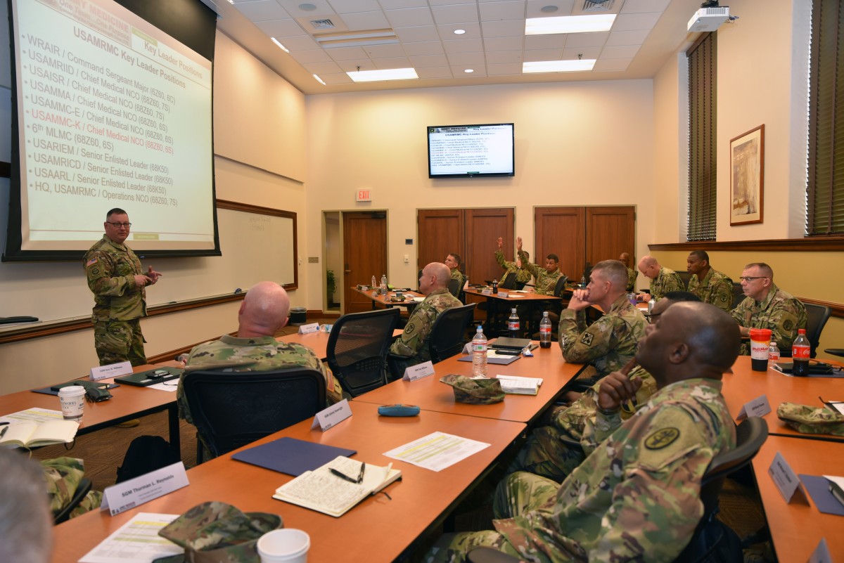 Army Medicine Command Sergeant Major hosts Talent Management Summit ...