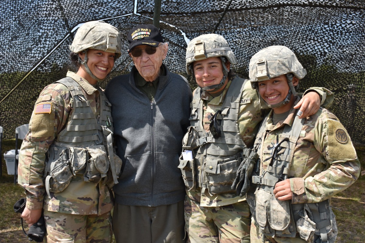 WWII vet visits 258th Field Artillery as they fire new howitzer for the ...