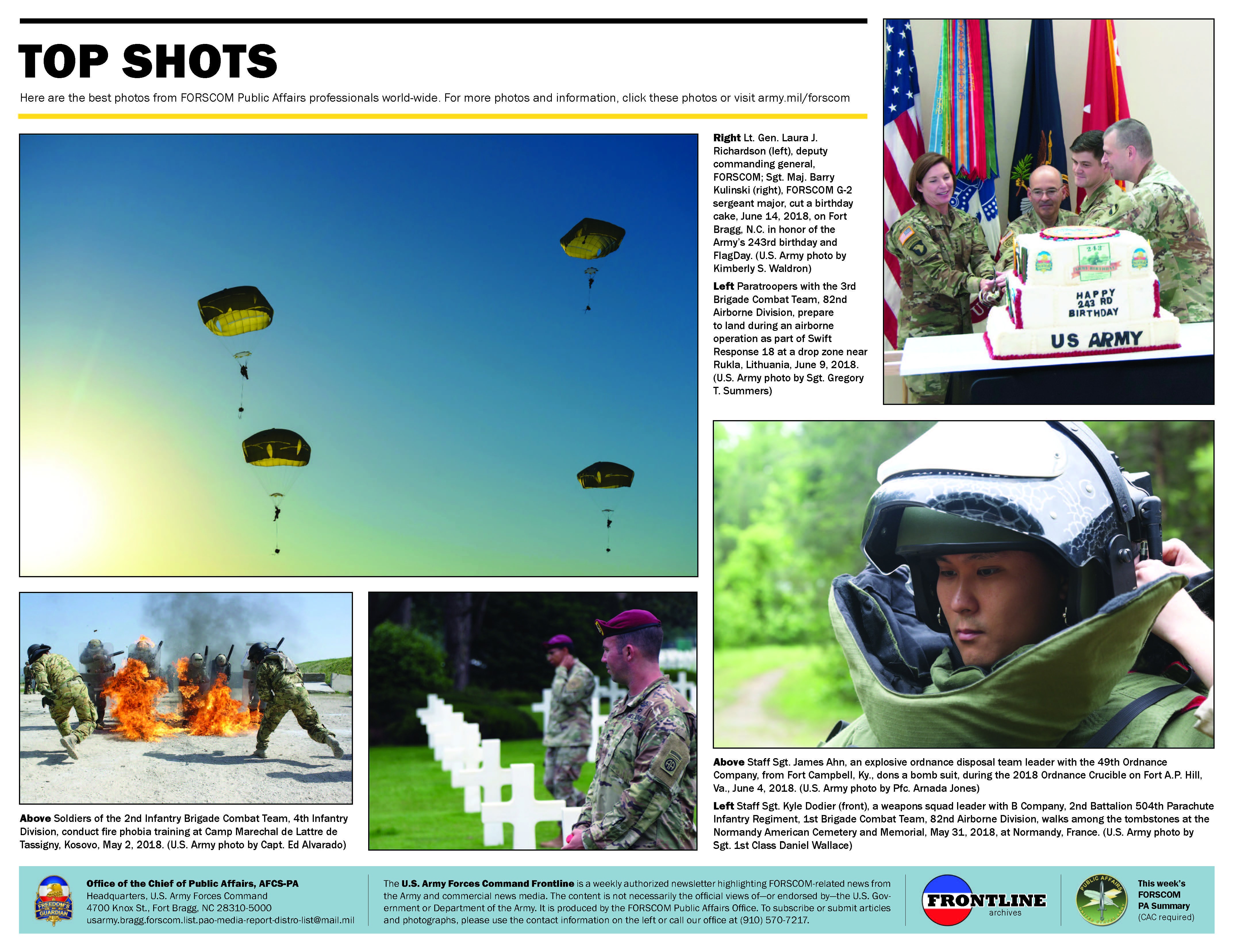FORSCOM Frontline - June 22, 2018 | Article | The United States Army