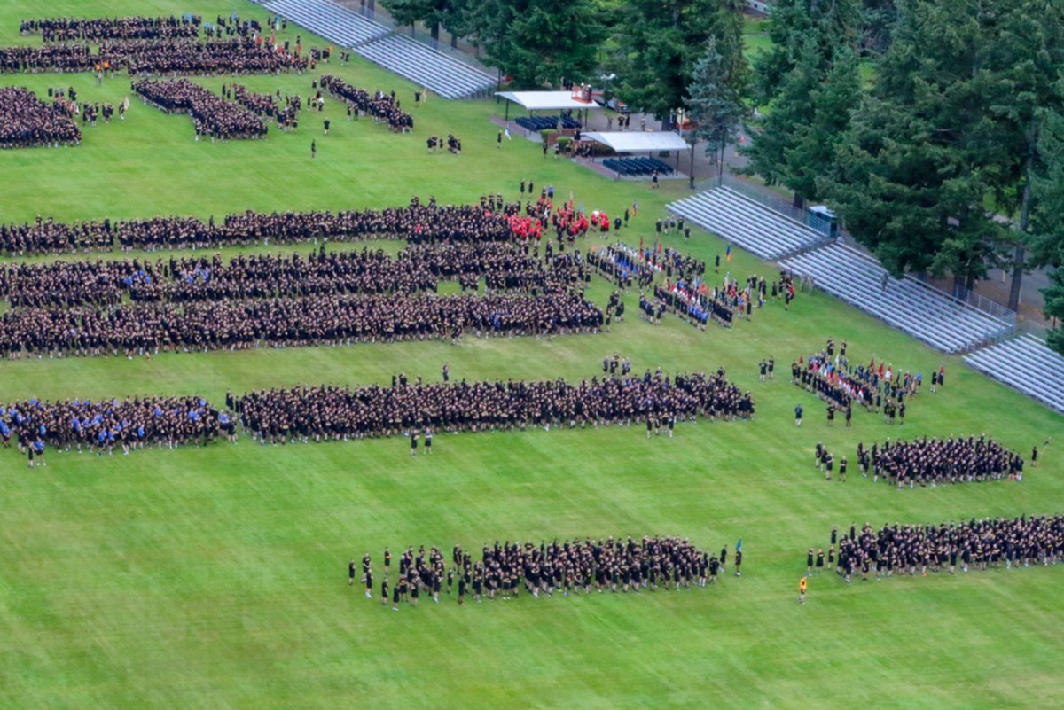 America's First Corps Run, celebrates Army's 243rd Birthday Aerial ...