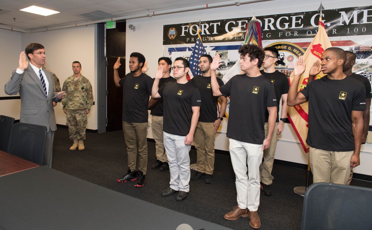 Army Secretary Esper focuses on improving Army's recruiting efforts ...