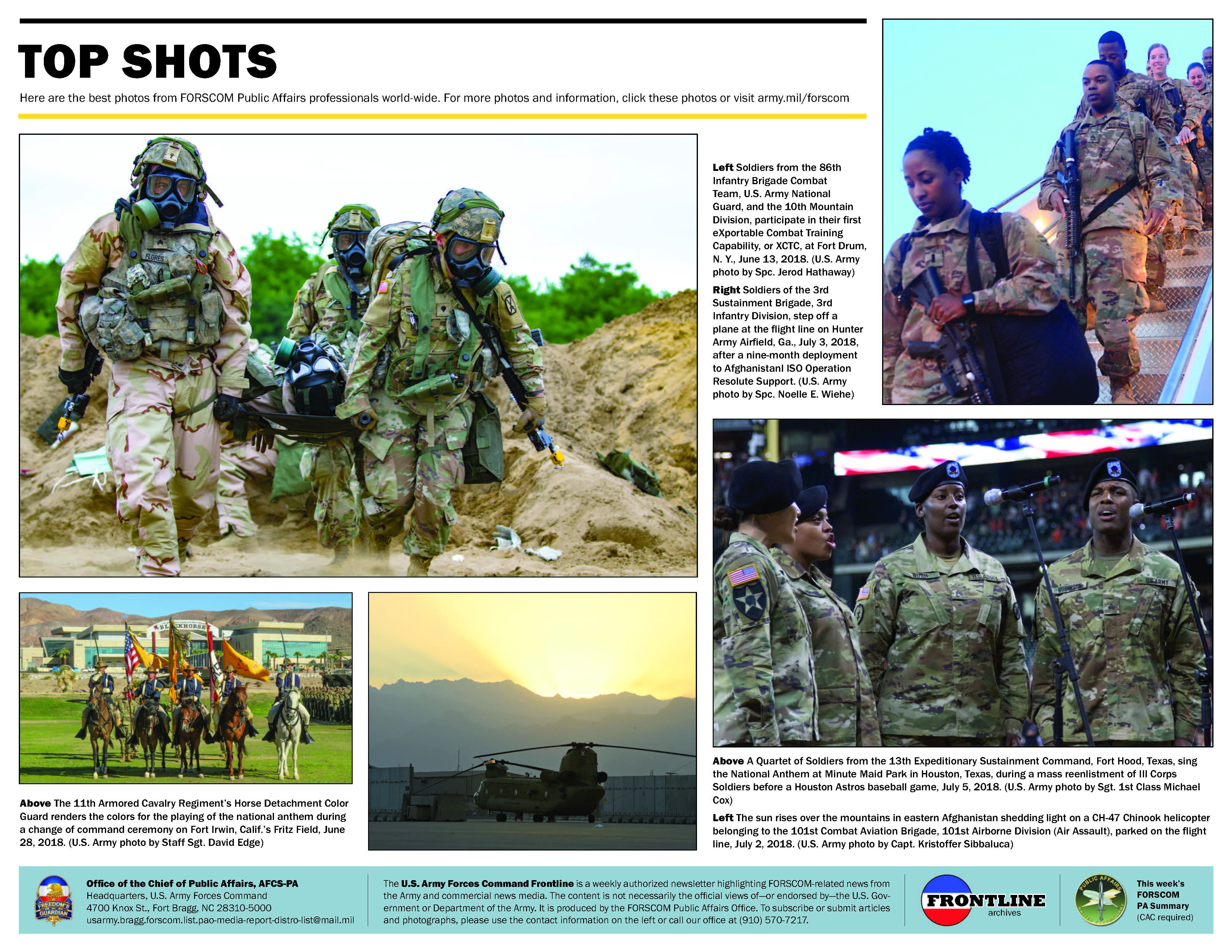 FORSCOM Frontline - July 20, 2018 | Article | The United States Army