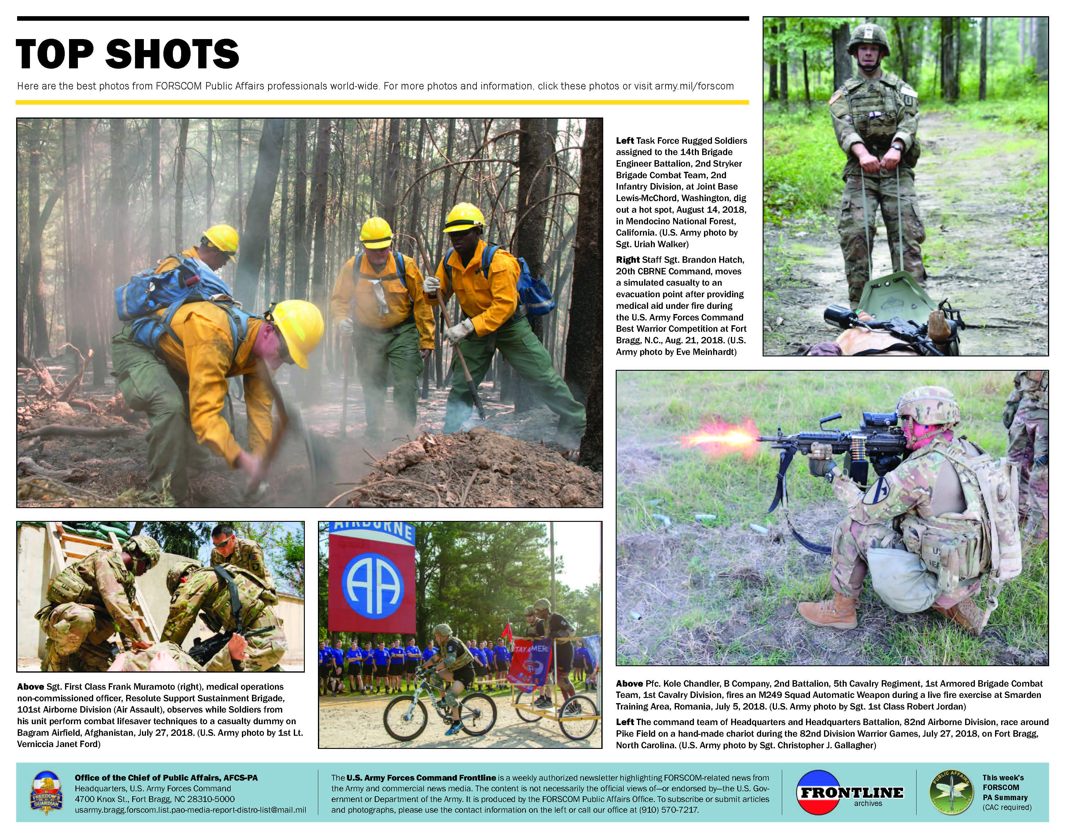 FORSCOM Frontline - Aug. 24, 2018 | Article | The United States Army