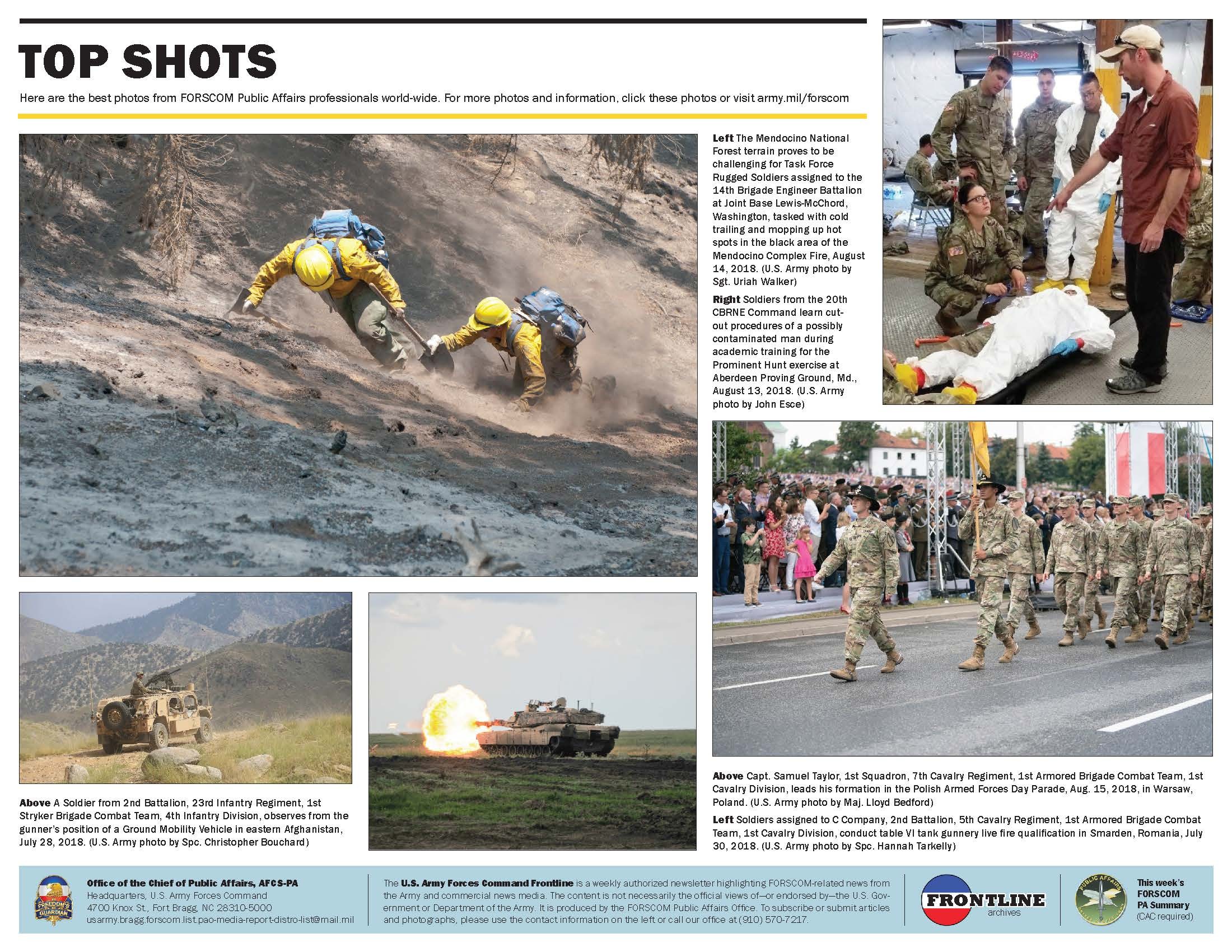 FORSCOM Frontline - Sept. 7, 2018 | Article | The United States Army