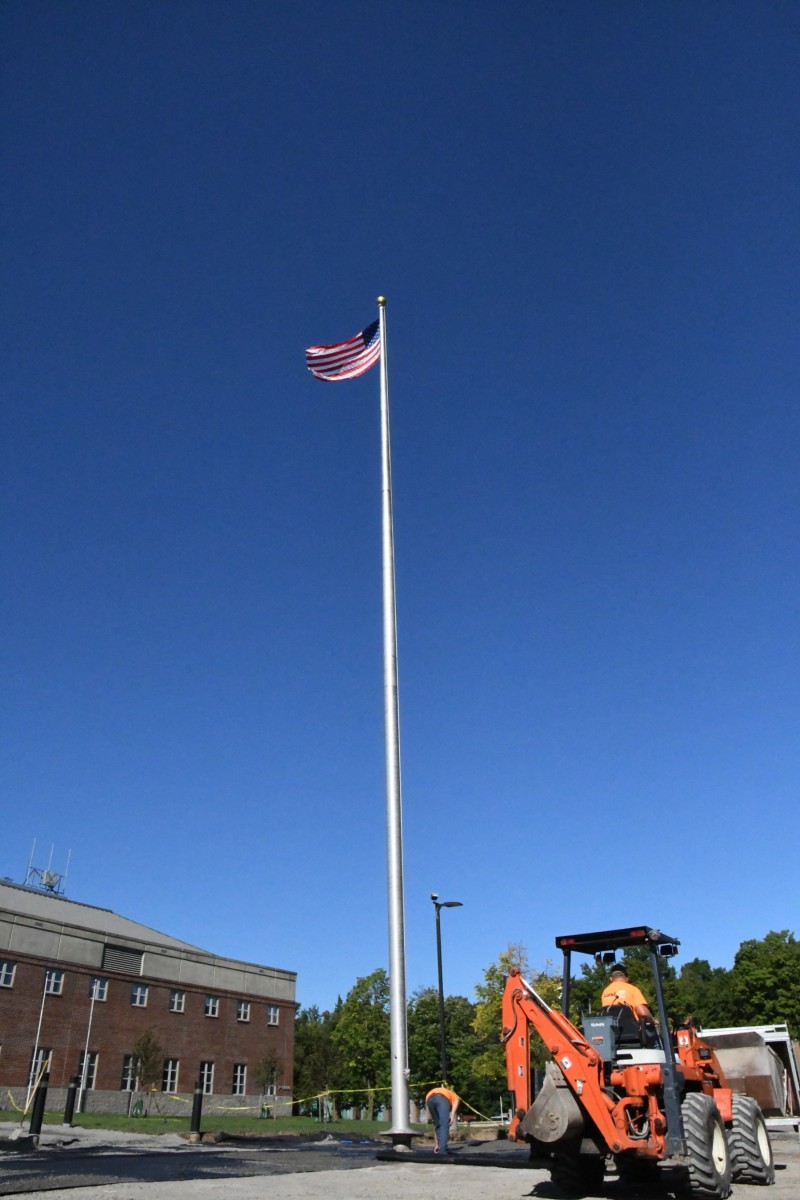 Flag to remain raised during Hays Hall construction at Fort Drum ...