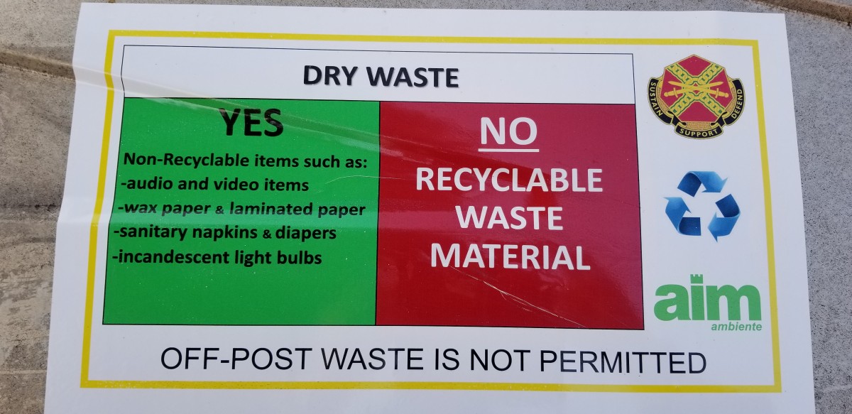 New recycling, waste stickers on dumpsters | Article | The United ...