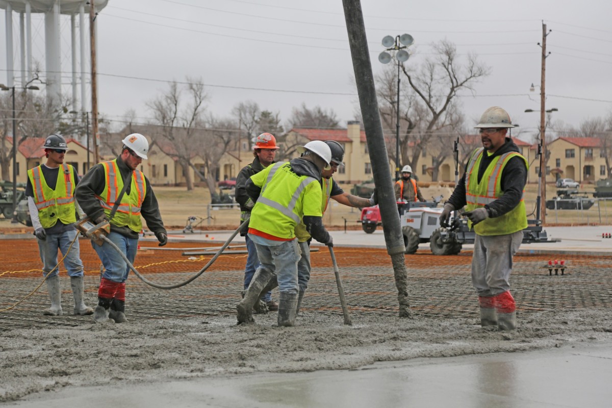 U.S. Army Corps lays foundation for Fort Sill training support facility ...