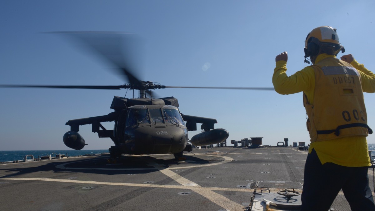 National Guard units partner for joint aviation training in Arabian ...