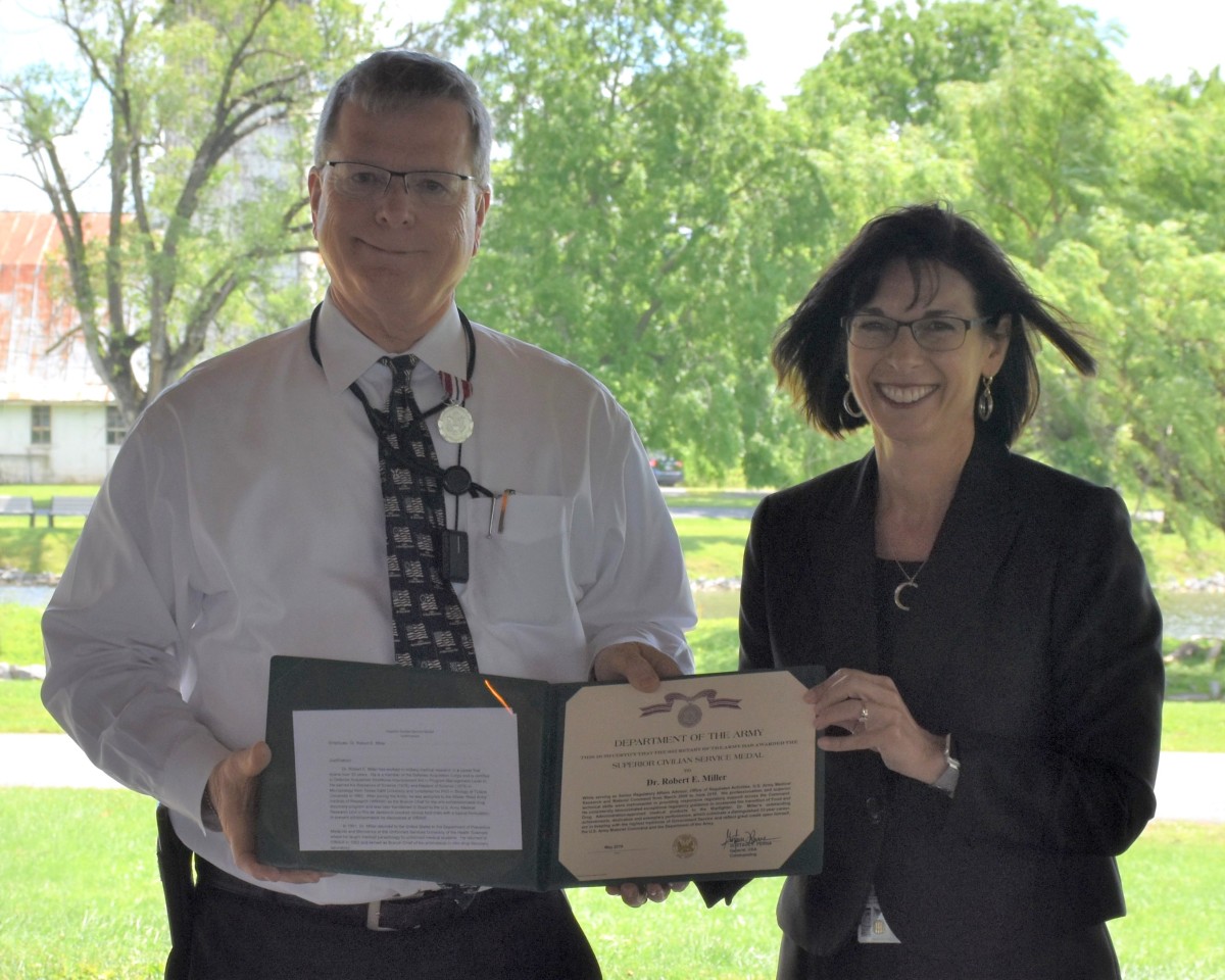 USAMRDC Says Goodbye to Dr. Robert Miller | Article | The United States ...