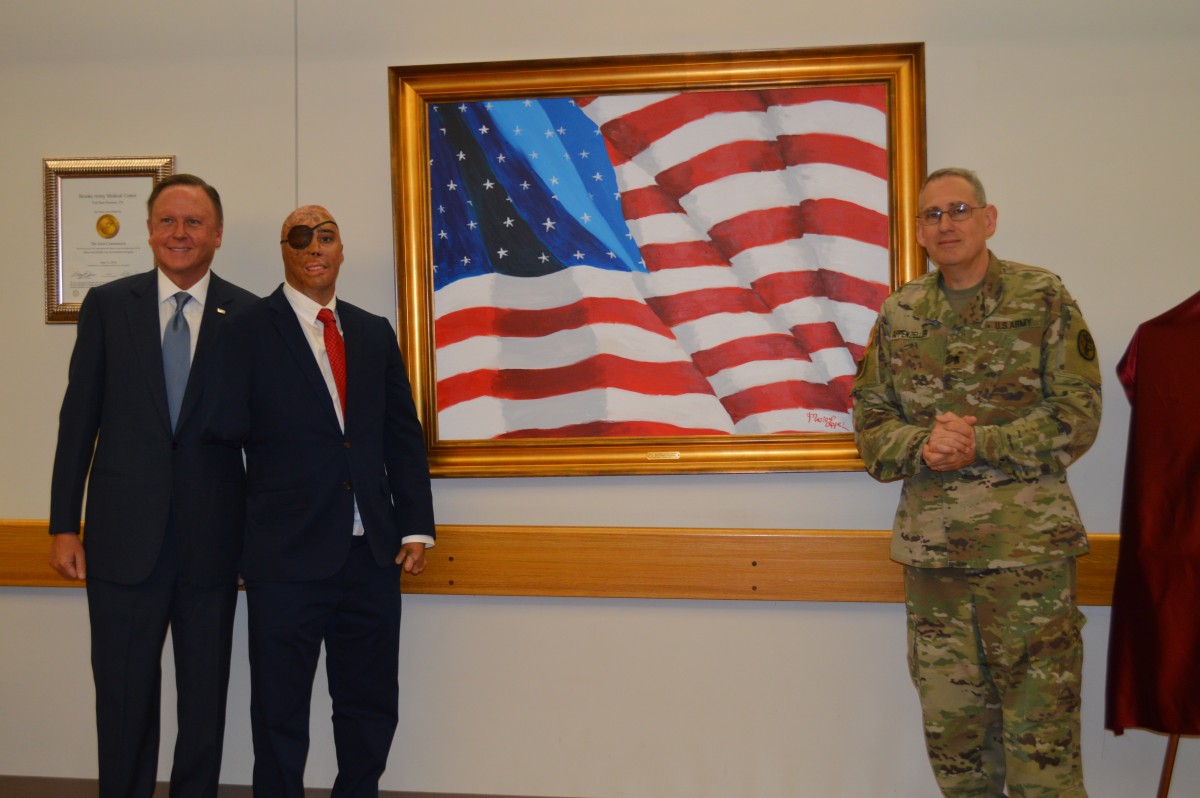 Painting by wounded warrior unveiled at BAMC | Article | The United ...