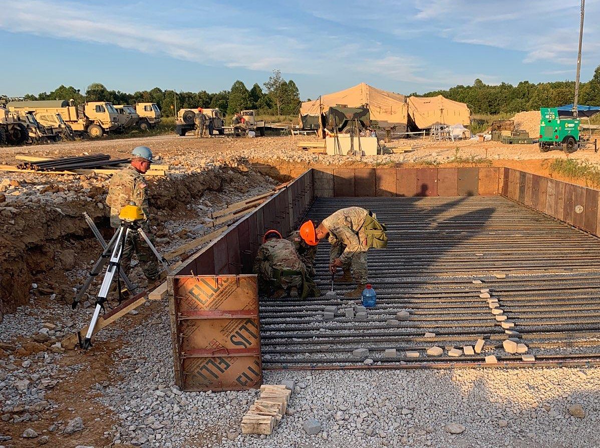 Range used by 19th Engineer Battalion for explosives training also ...