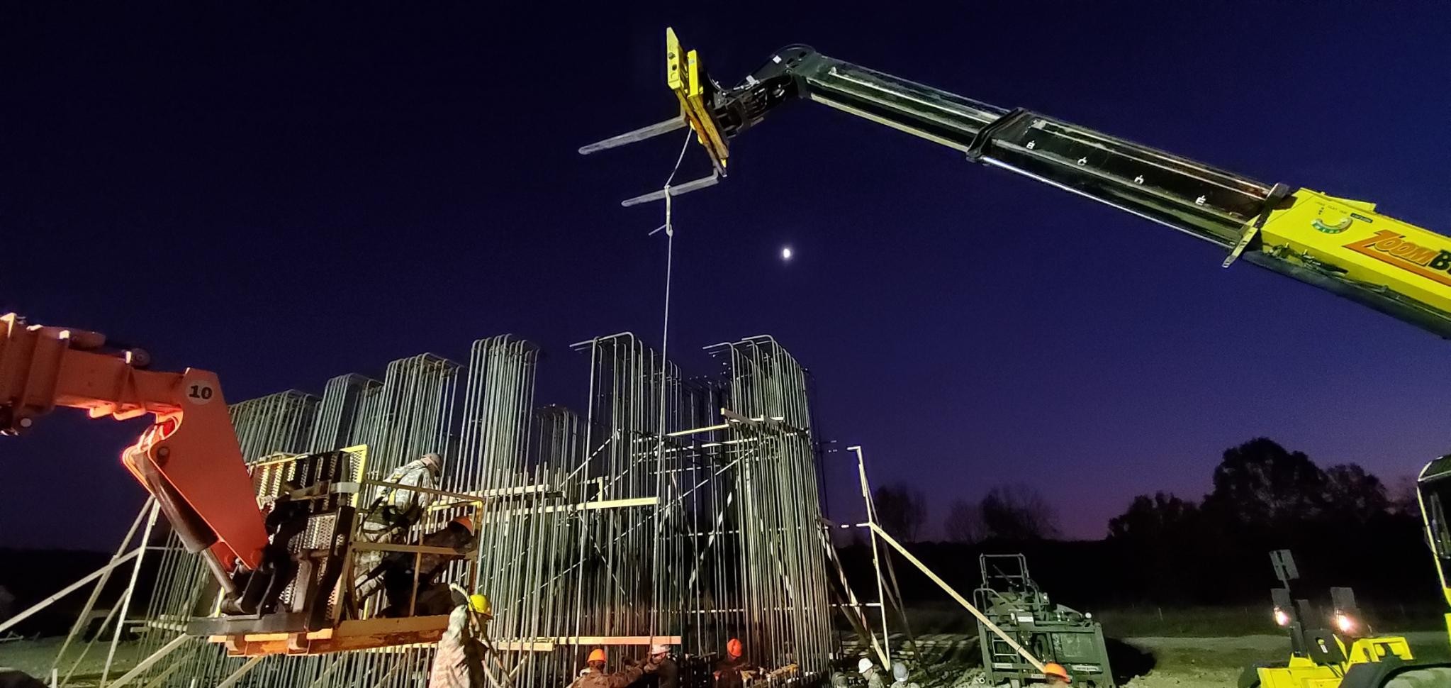 Range used by 19th Engineer Battalion for explosives training also ...