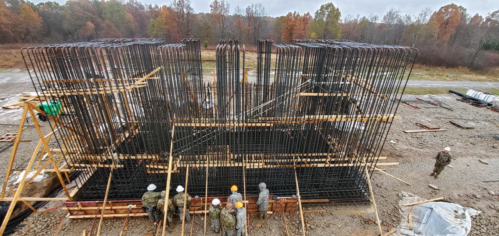 Range used by 19th Engineer Battalion for explosives training also ...