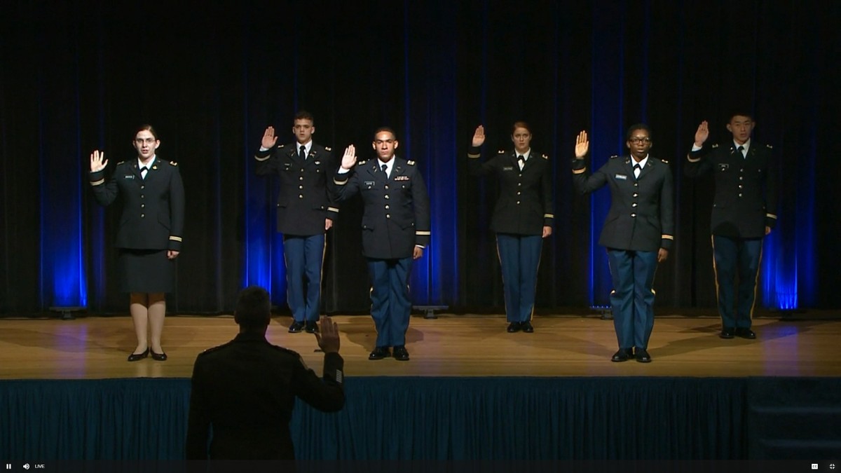 Army hosts first virtual cadet commissioning ceremony from Pentagon ...