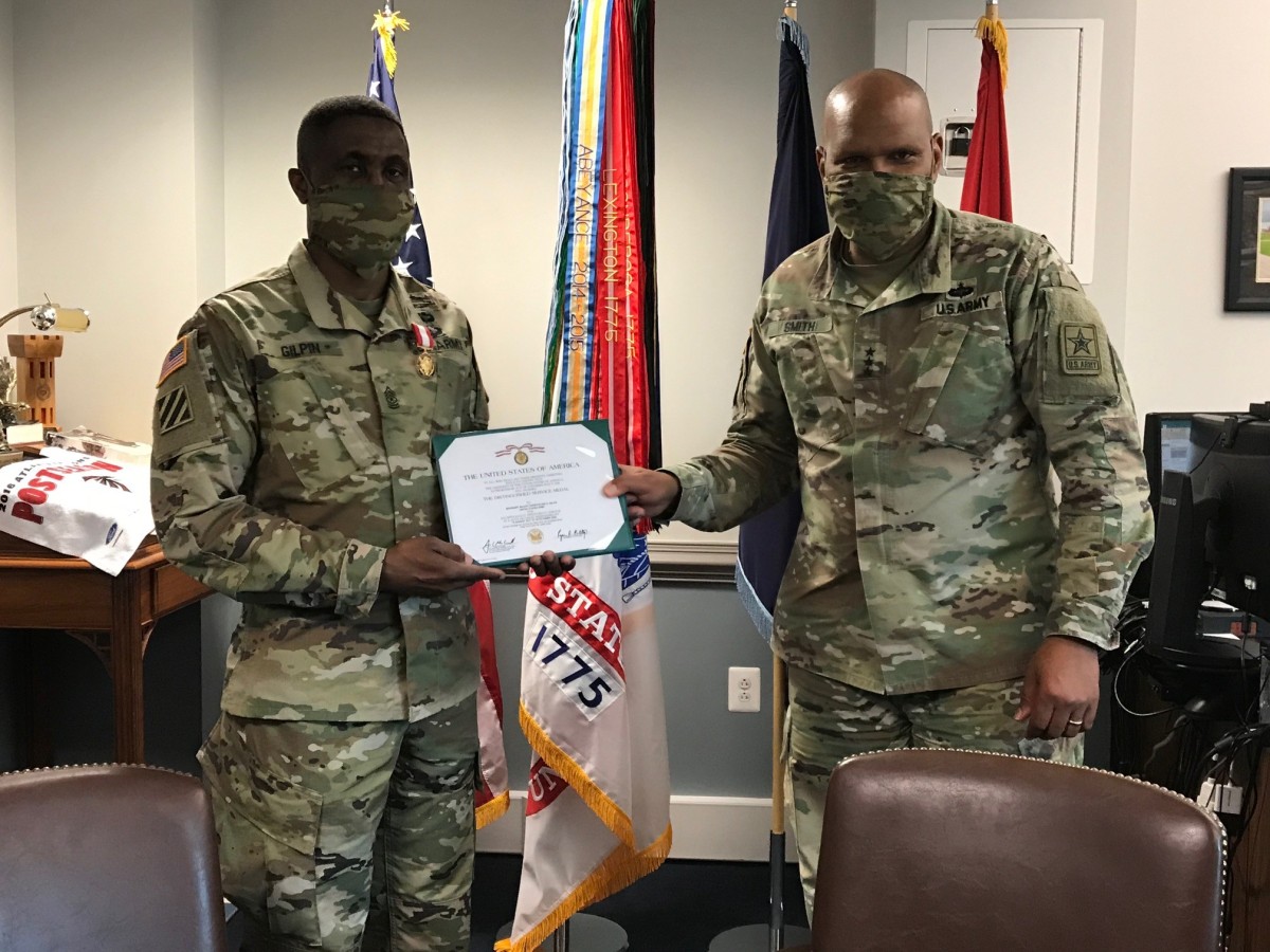Retiring IG sergeant major receives Distinguished Service Medal ...
