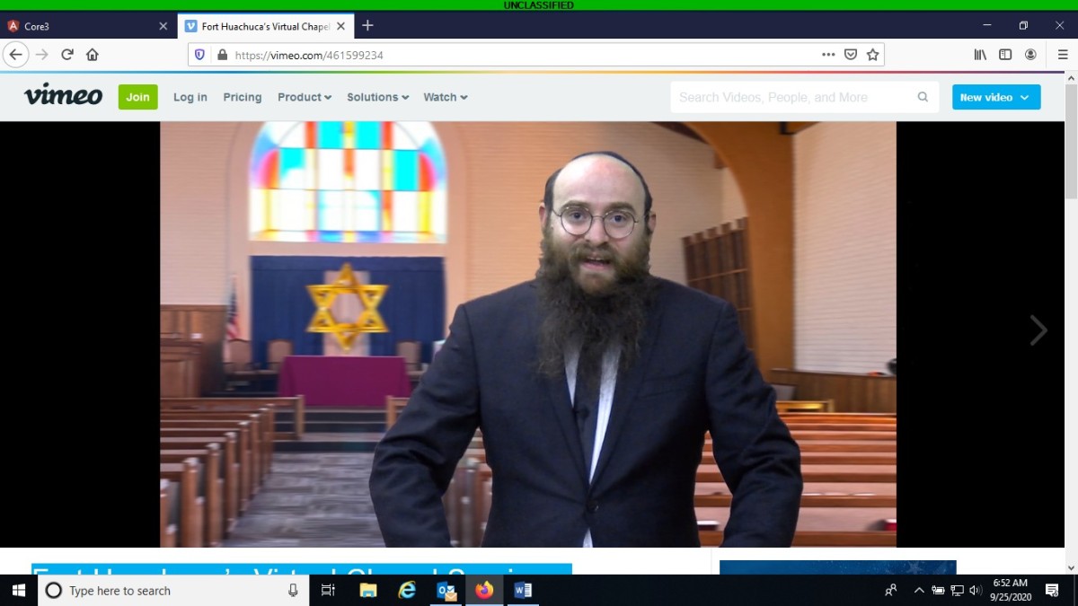 A virtual chapel service - Fort Huachuca’s Virtual Chapel Service - Yom ...