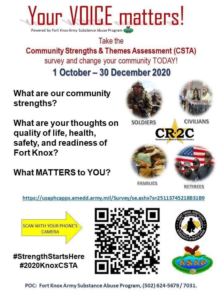 ASAP asks Fort Knox to complete Community Strengths & Themes Assessment ...