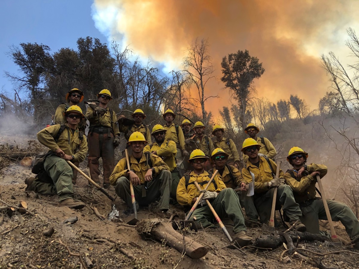 California State Cadet takes break from fighting forest fires to be ...