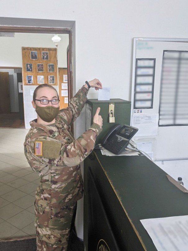 Task Force Illini Soldiers deployed overseas cast absentee ballots ...