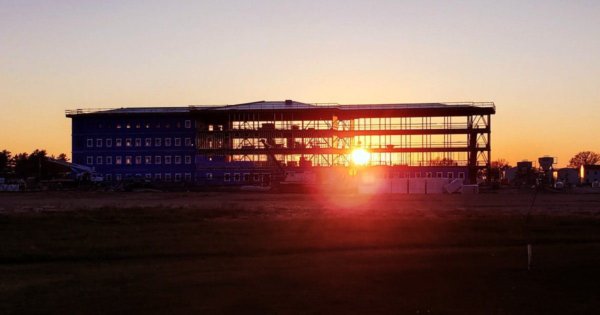 Photo Essay: Sun sets on another day of barracks construction | Article ...