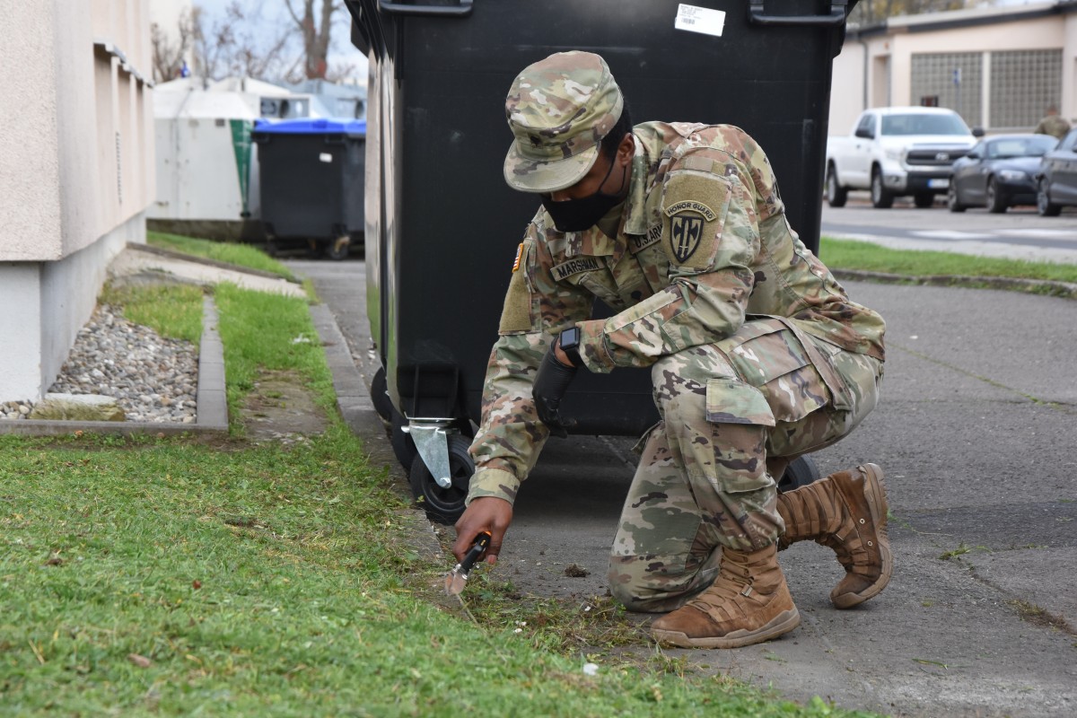 Wiesbaden Soldiers spruce up the area during Fall Clean Up | Article ...