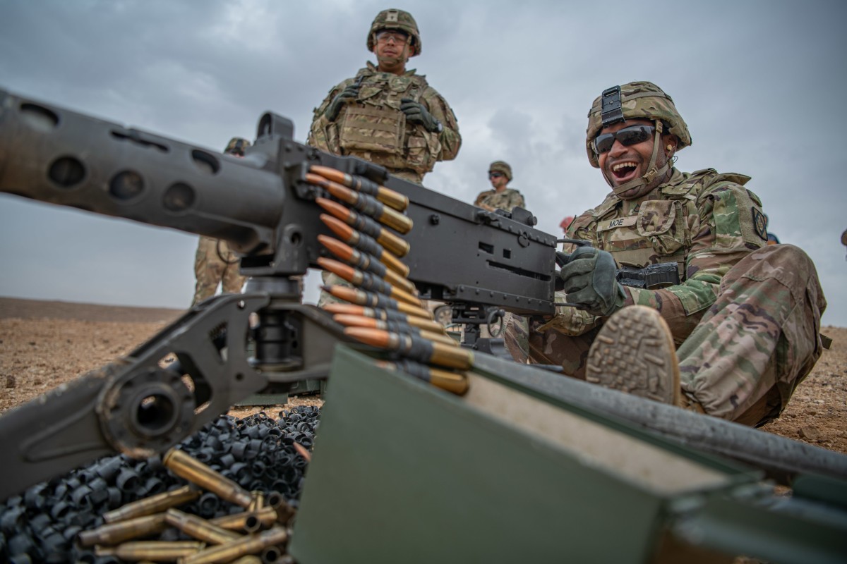 75th Field Artillery Brigade Soldiers train on small arms downrange ...