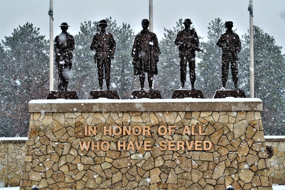 Snowy Day at Fort McCoy's Commemorative Area | Article | The United ...