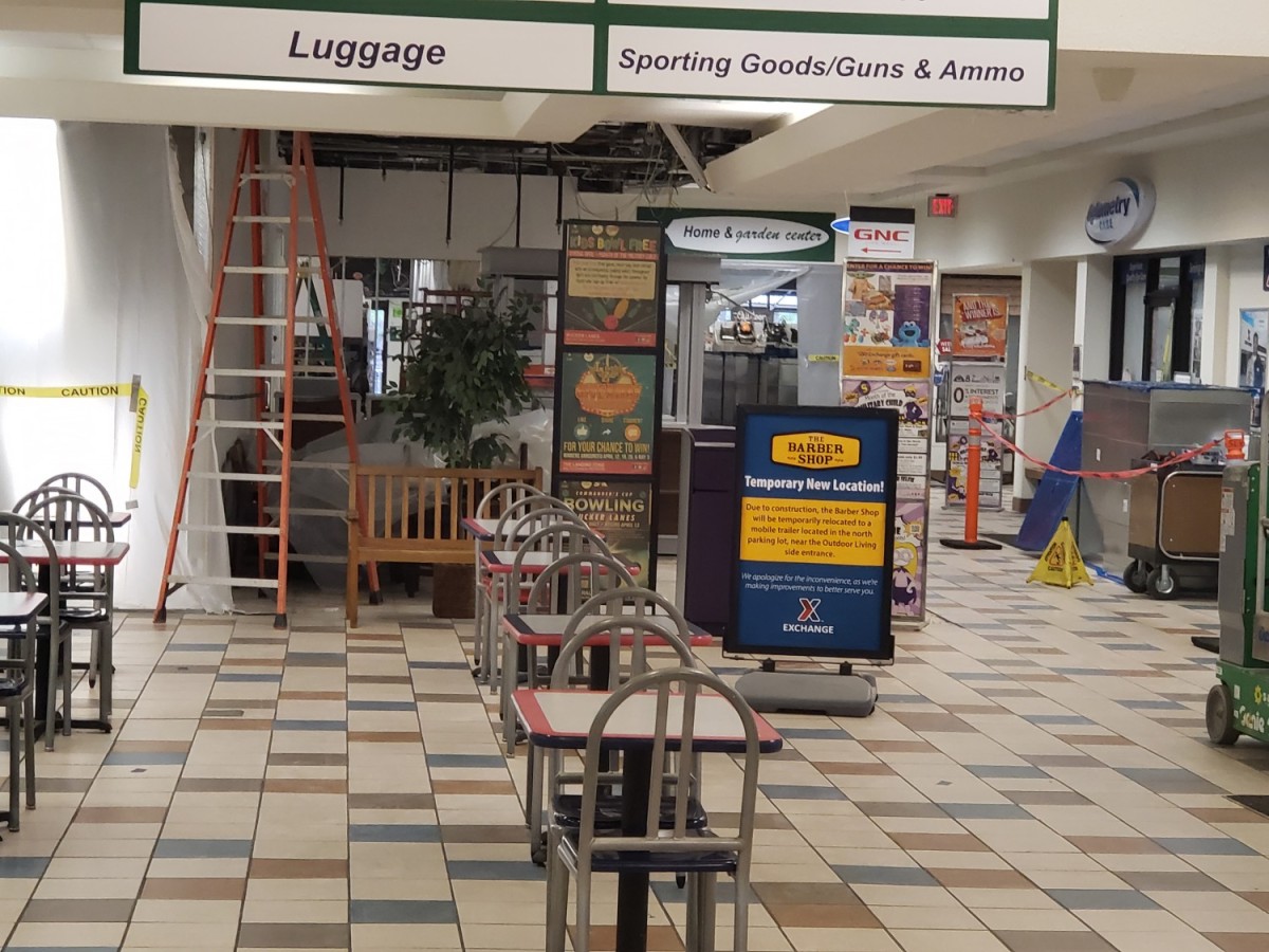 AAFES renovation project makes progress – Qdoba, Starbucks, new HVAC ...