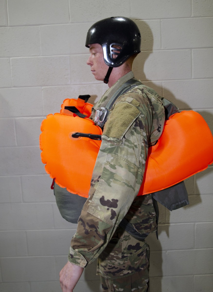 82nd Airborne, 3rd SF troops test new parachutist life preserver at Ft ...