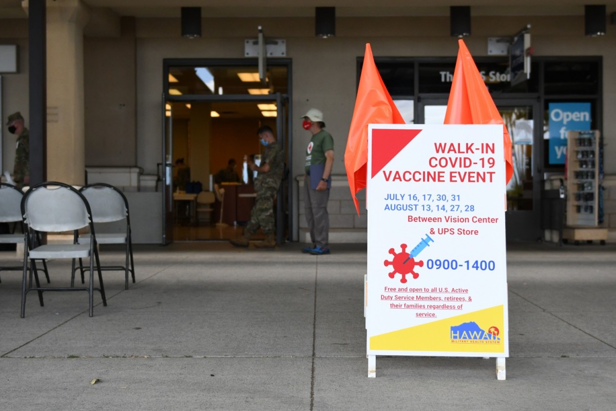 Vaccination Station: joint service initiative at Navy Exchange Pearl ...