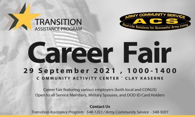 Two career fairs scheduled in Wiesbaden next week | Article | The ...