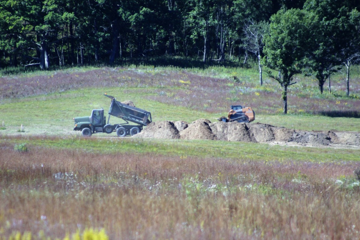 Photo Essay: New range training area being built near Range 4 at Fort ...