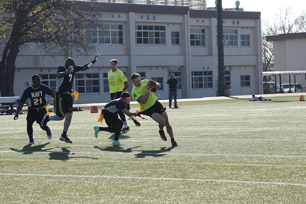 Camp Zama team continues winning streak in annual Army-Navy flag ...
