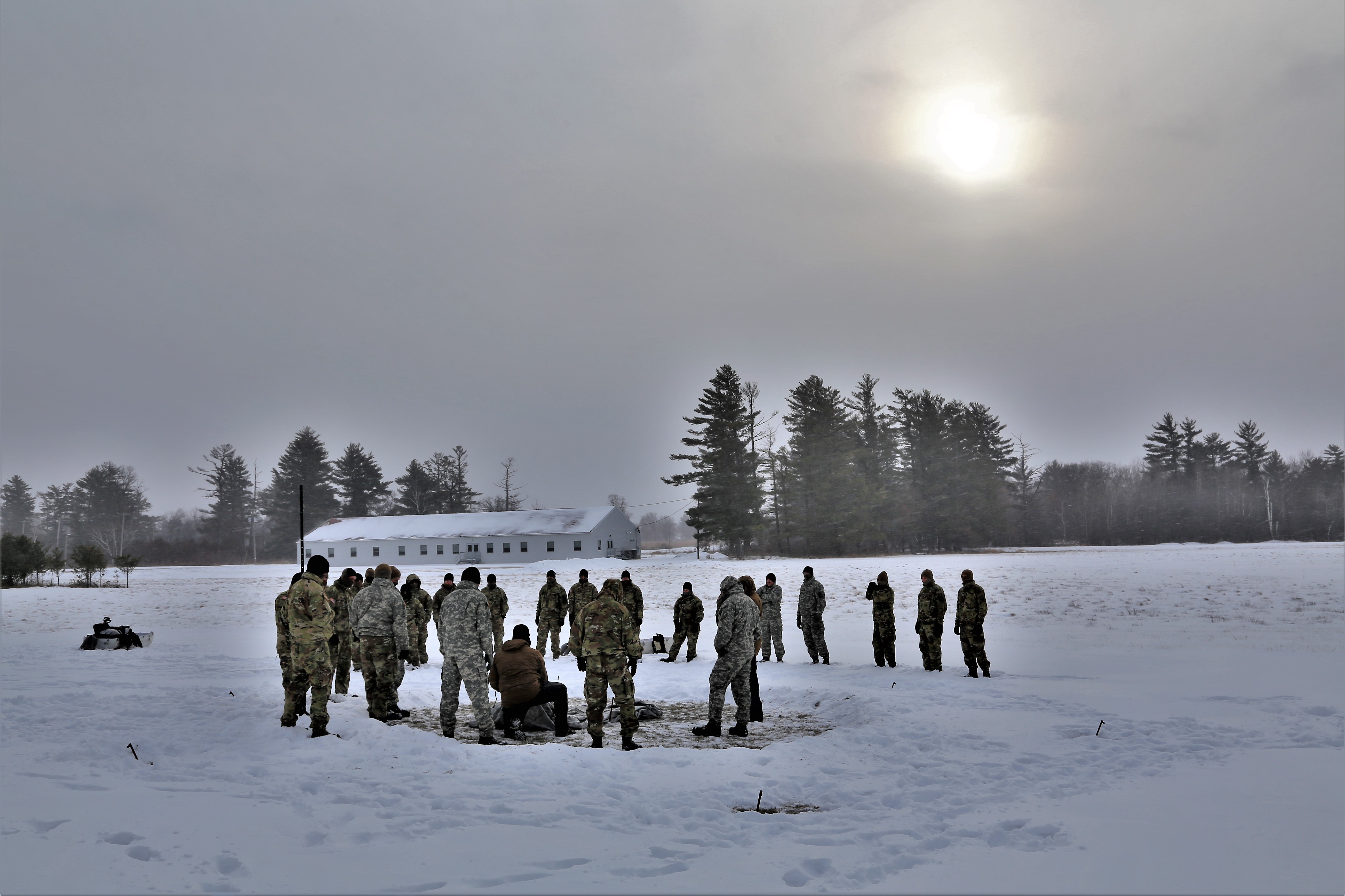 Photo Essay: Tent training for Cold-Weather Operations Course class 22 ...
