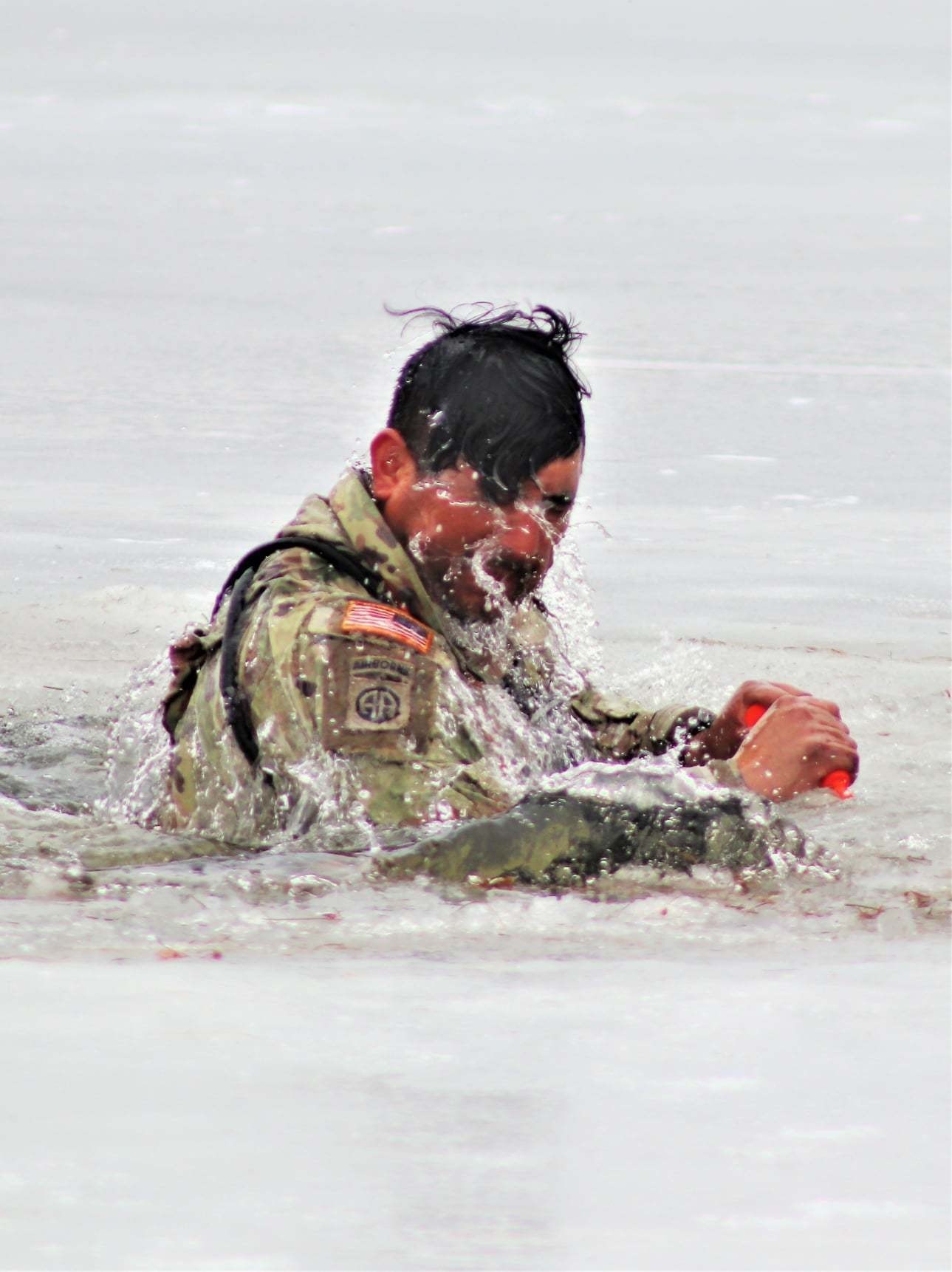 Cold-Weather Operations Course students jump in for cold-water ...