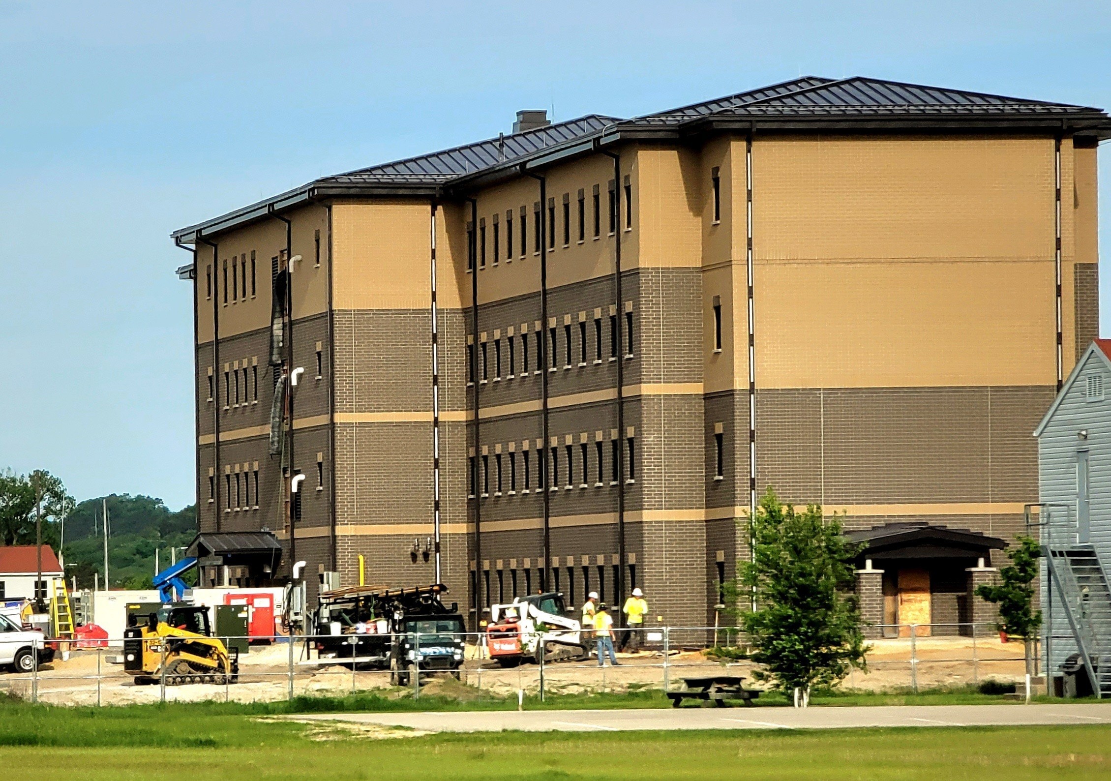 Construction of second new 4-story barracks at Fort McCoy now 86 ...