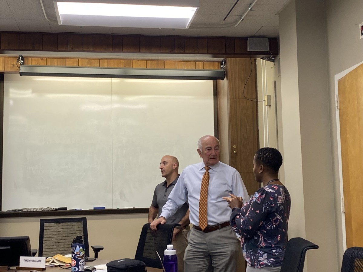 Retired Lt. Gen. James Dubik talks with students about the ethics of ...