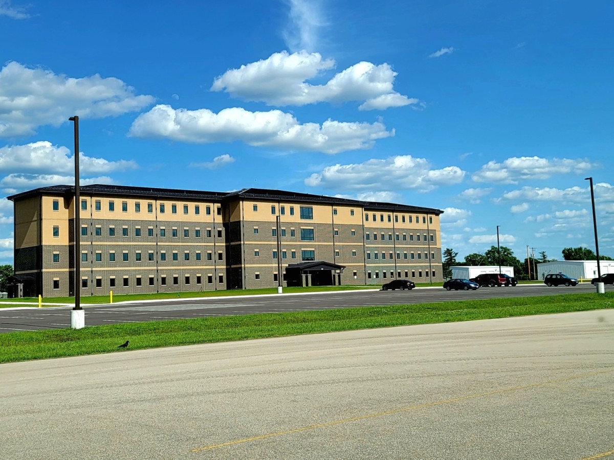 First troops stay at recently completed transient troops training ...