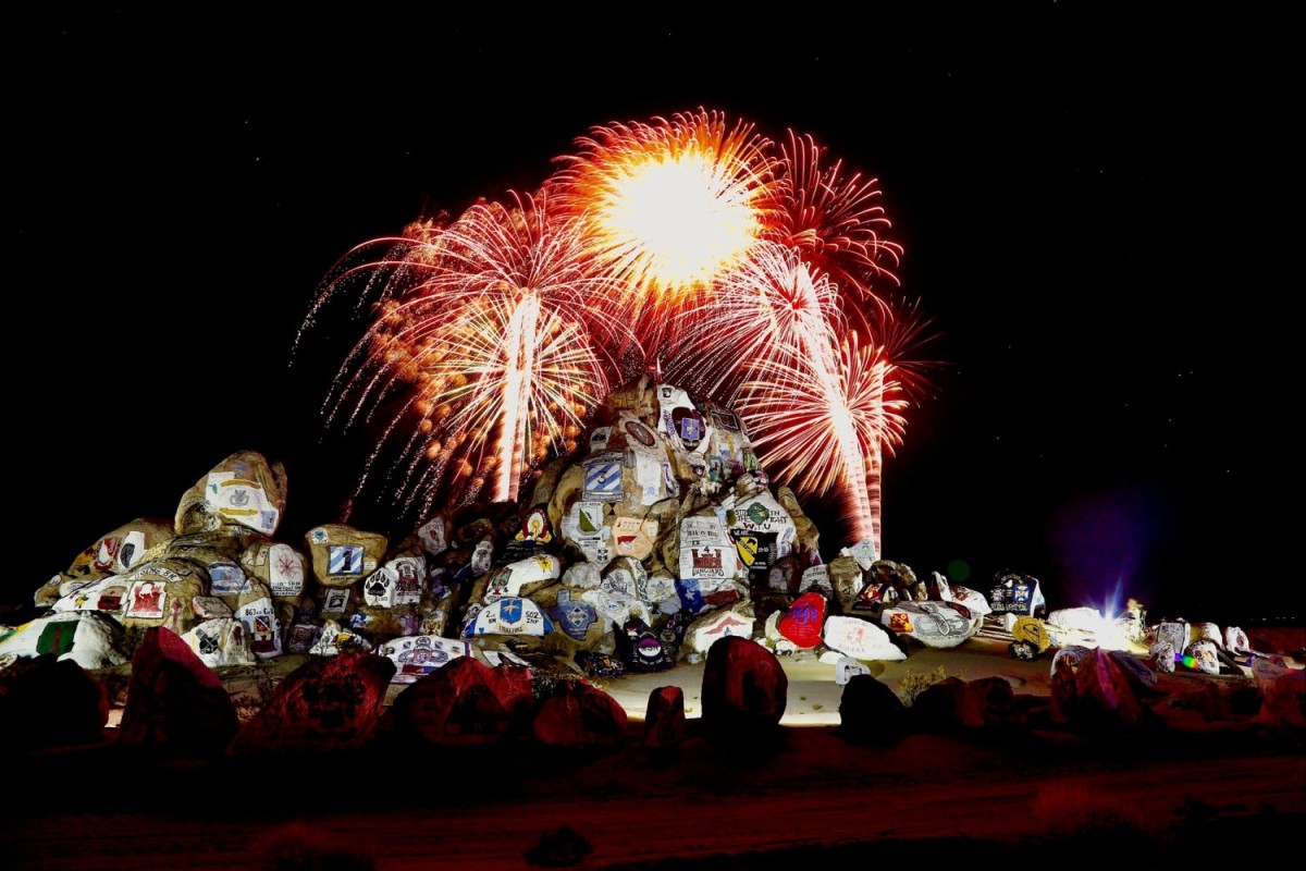 Fireworks Draw Crowd at Fort Irwin’s Iconic Painted Rocks | Article ...