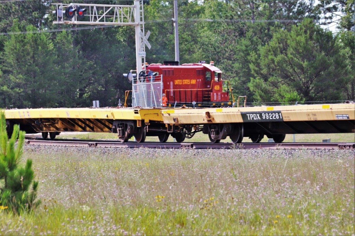 Photo Essay: Fort McCoy LRC rail specialists move railcars following ...