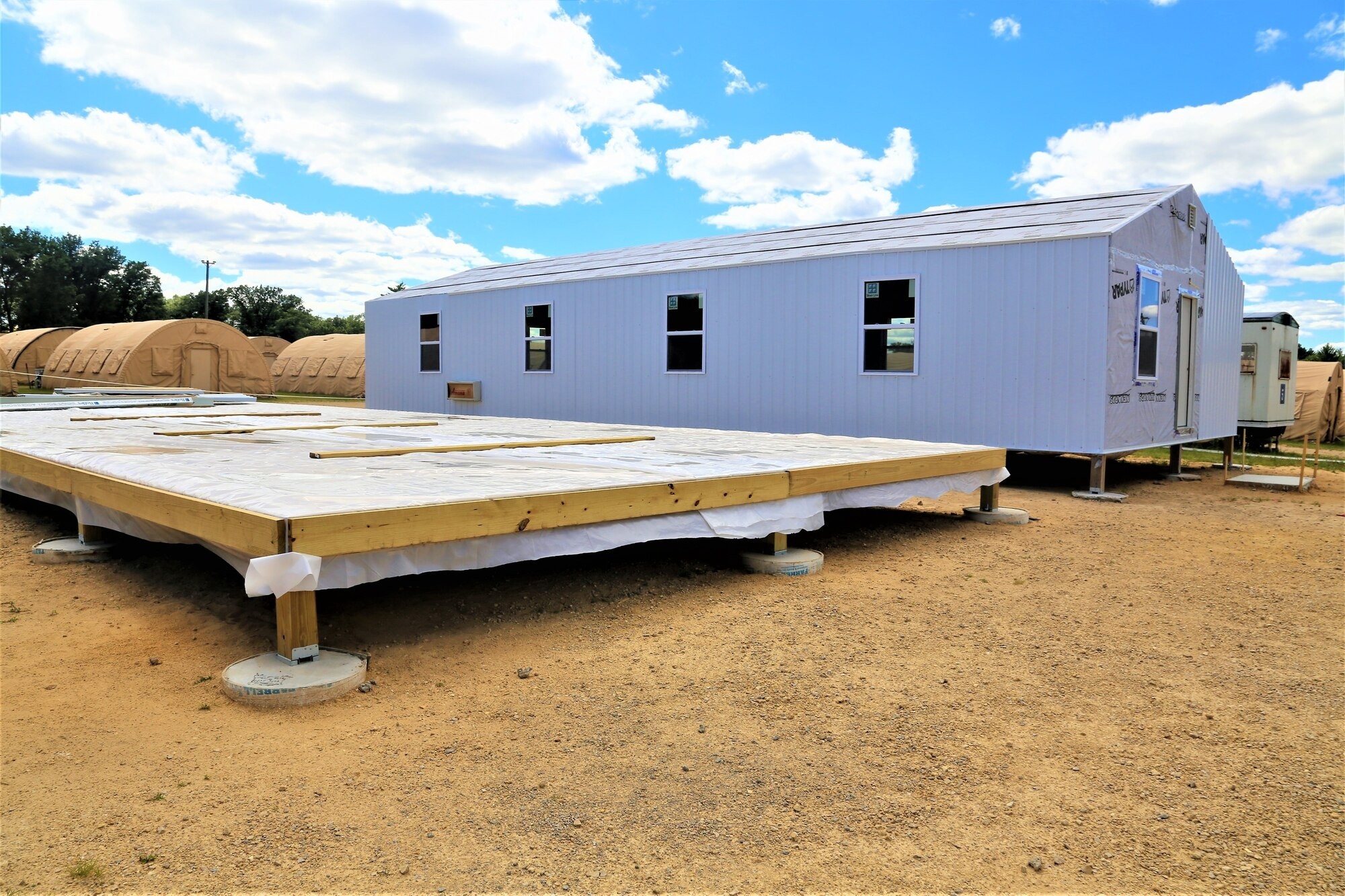 Troop project creating office buildings at Fort McCoy’s LSA Liberty ...