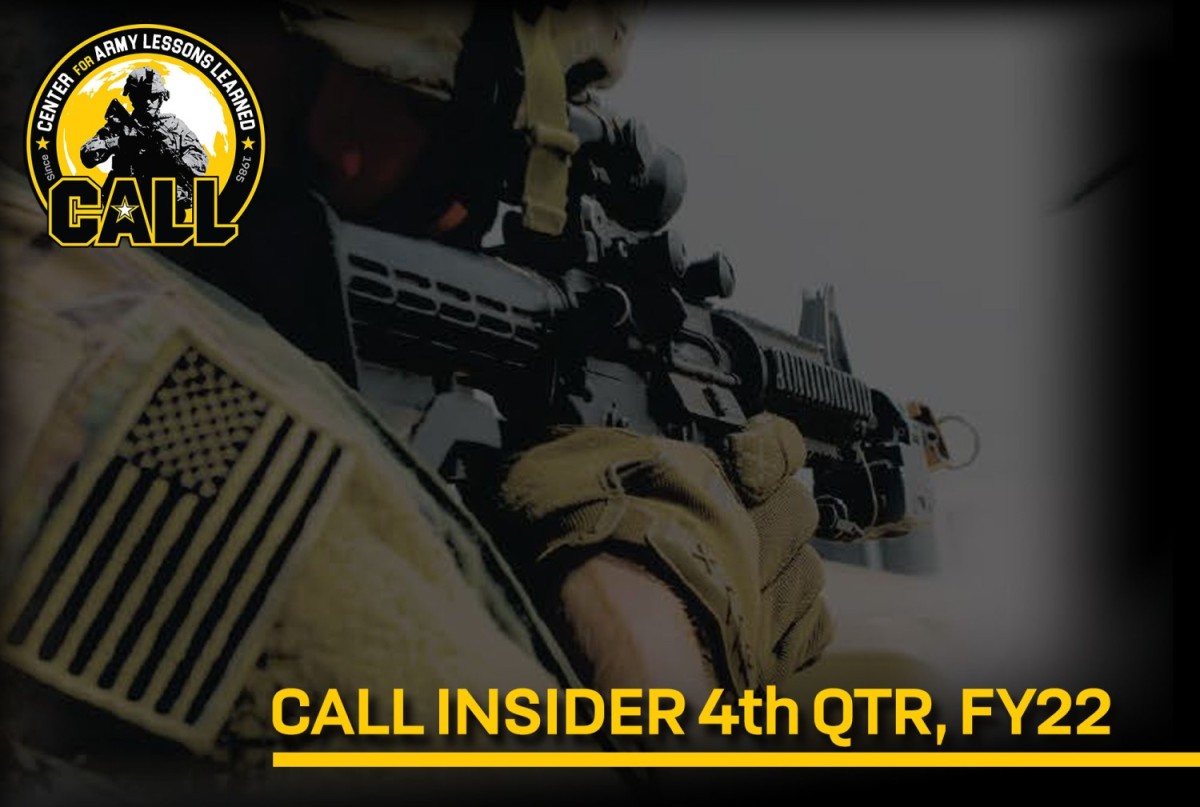 CALL Insider 4th QTR, FY22 | Article | The United States Army