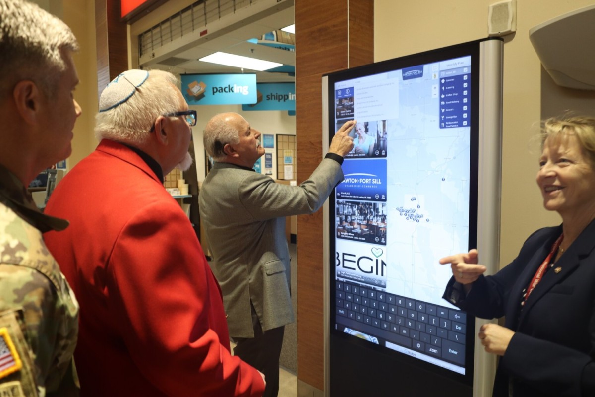 Lawton/Fort Sill unveils Tourism Kiosk at Exchange | Article | The ...